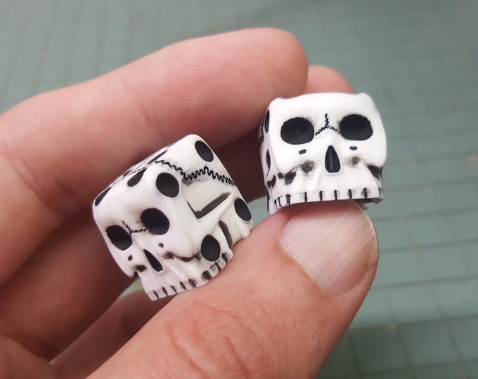 Necromancers Servants of Death D6 Dice Set Reaper Skull Dice Halloween ...