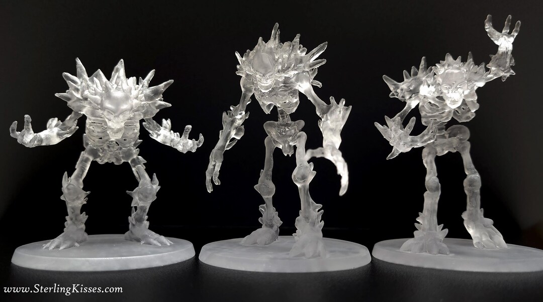 Frost Skeleton Giants Set of 3 Miniature Figures for RPG Gaming - Etsy