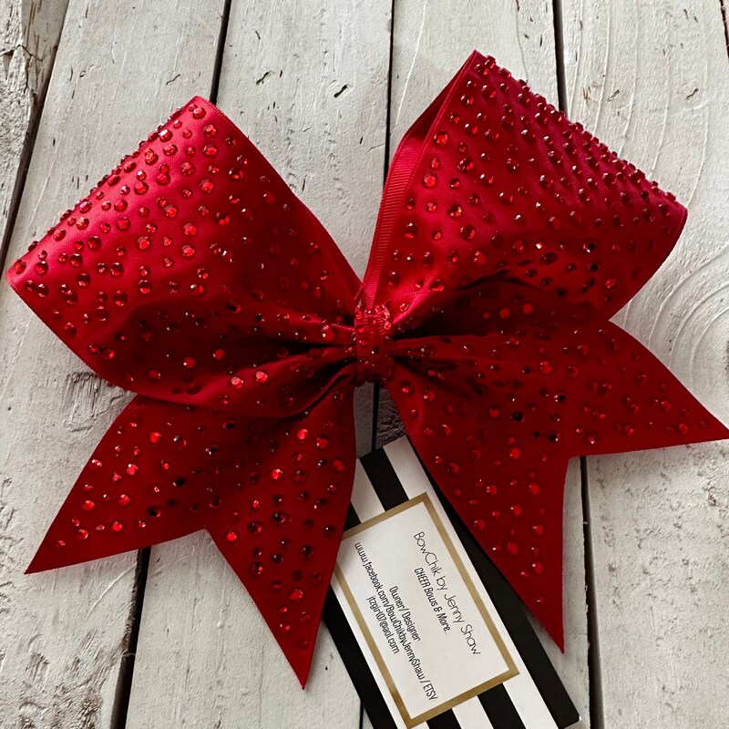 Red Cheer Bow - Etsy