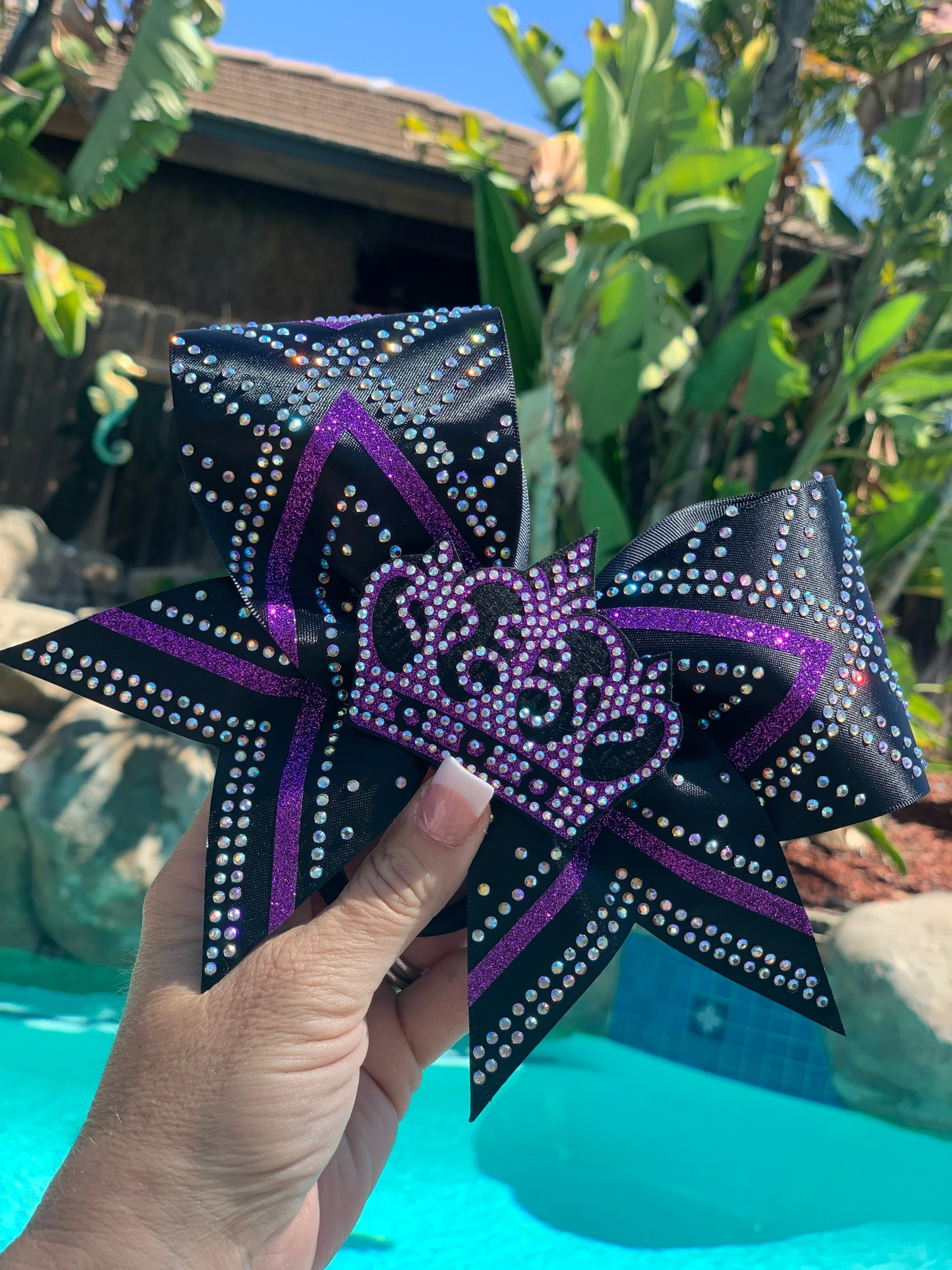 Limelight Standard Cheer Bow With 3D Center Crown - Etsy