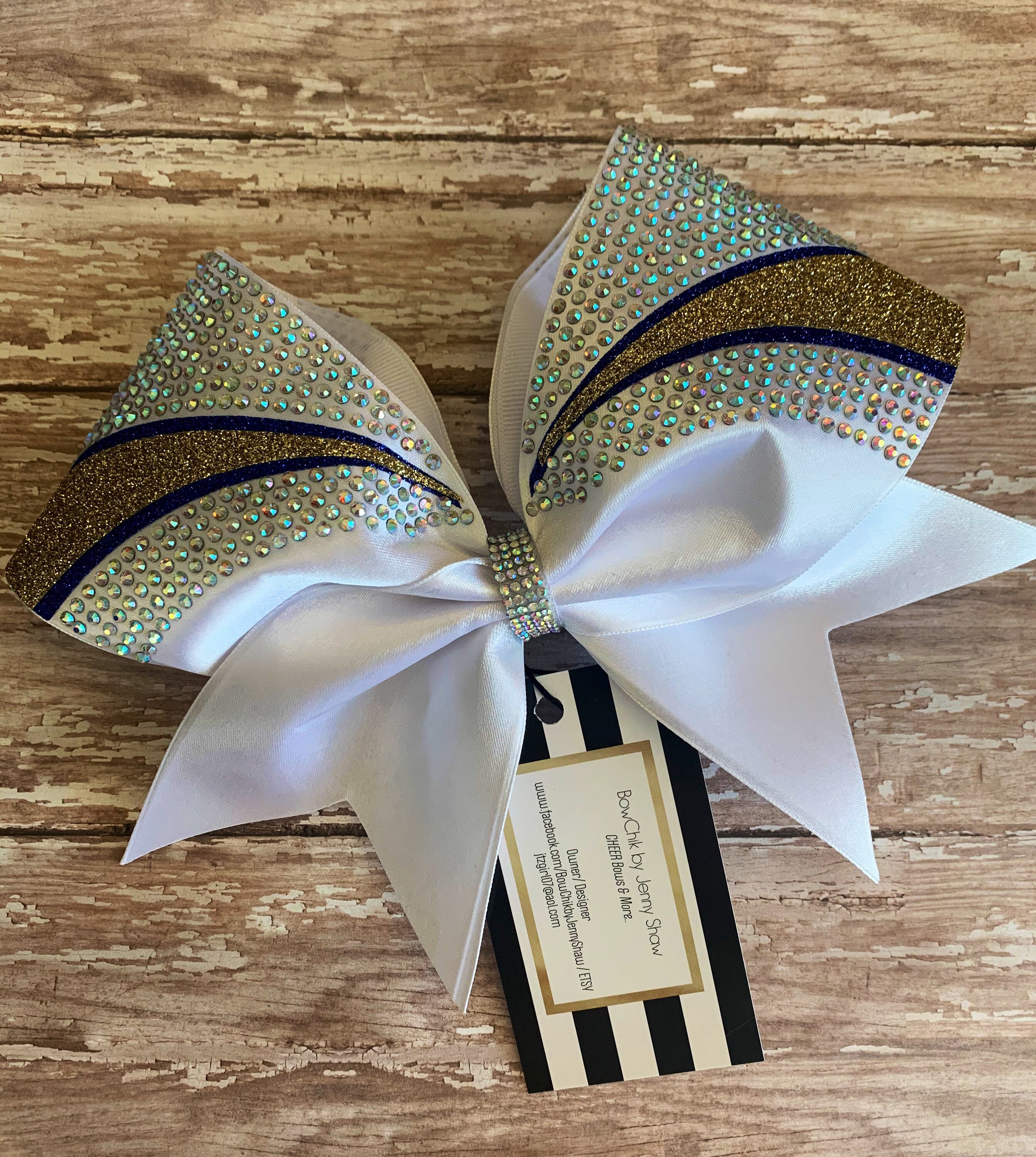 Stand Out Embellished Standard Cheer Bow - Etsy