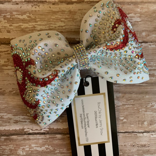 Flames Cheer Bow - Etsy