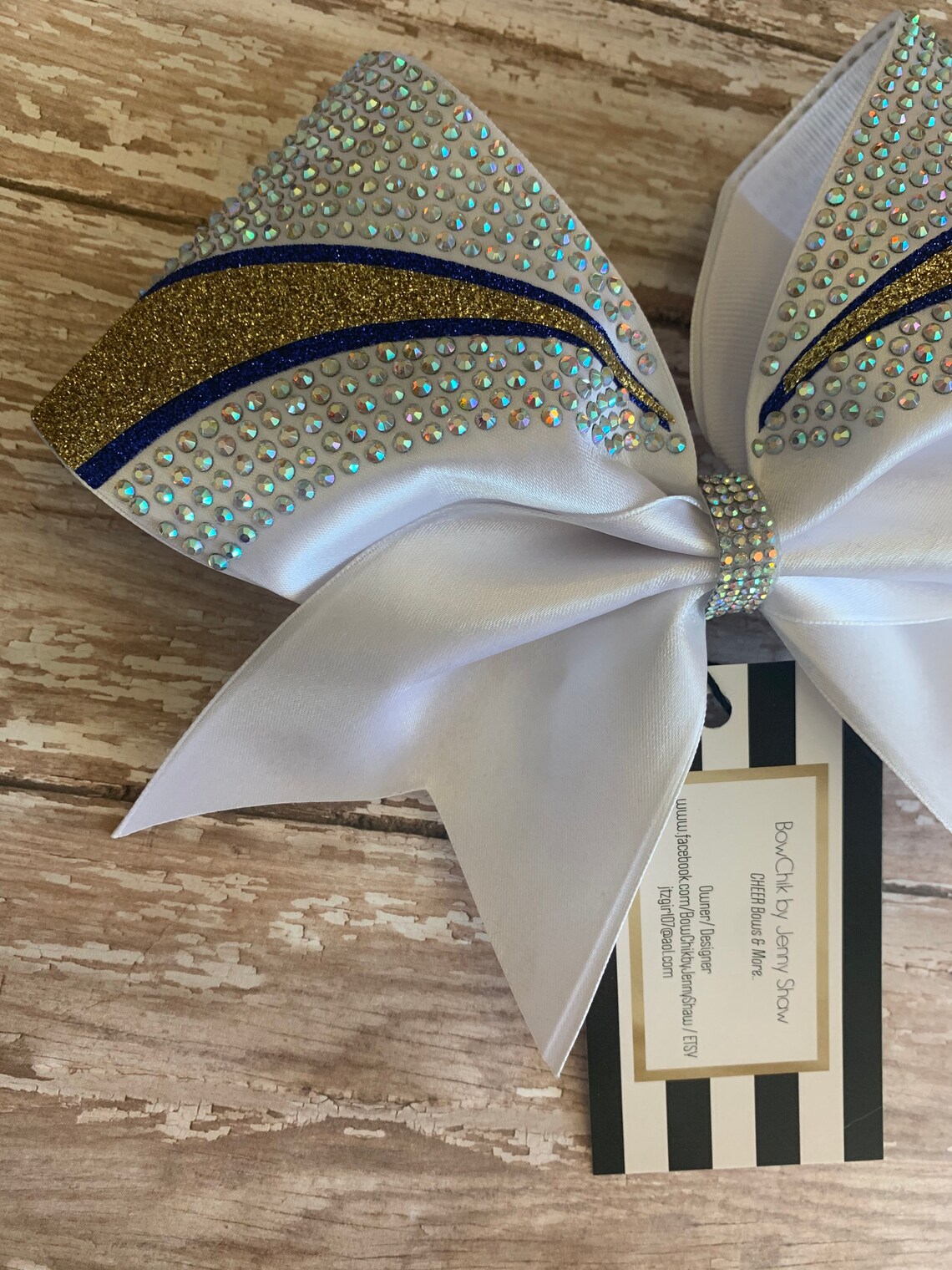 Stand Out Embellished Standard Cheer Bow - Etsy