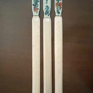 Lefse Stick With Traditional Style Hand Painted Rosemaling - Etsy