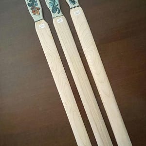 Lefse Stick With Traditional Style Hand Painted Rosemaling - Etsy