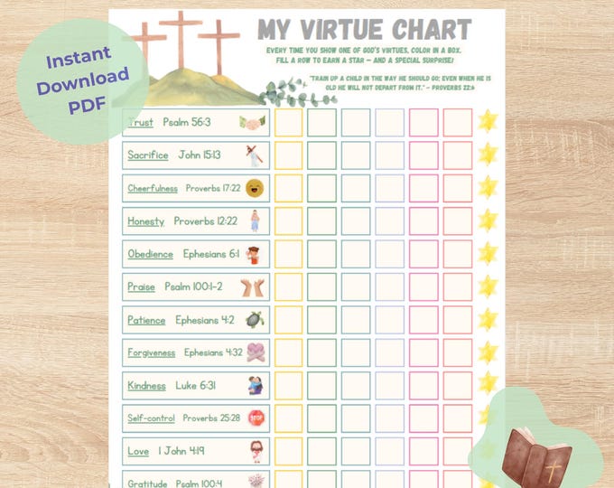 Noah's Ark Reward Chart: Christian Kids Activity (PDF & PNG) - Etsy Canada