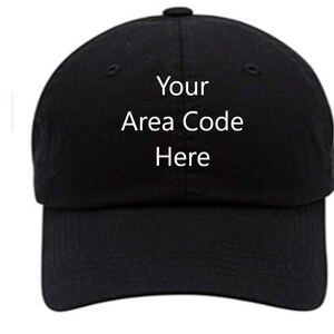 Your Area code Baseball Hat Pick your Area code Pick Your | Etsy