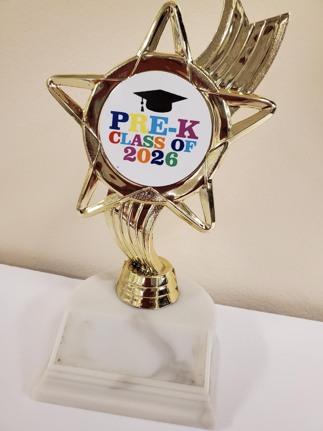 Personalized, Class of 2026, Pre-k Graduate, Graduation Trophy ...