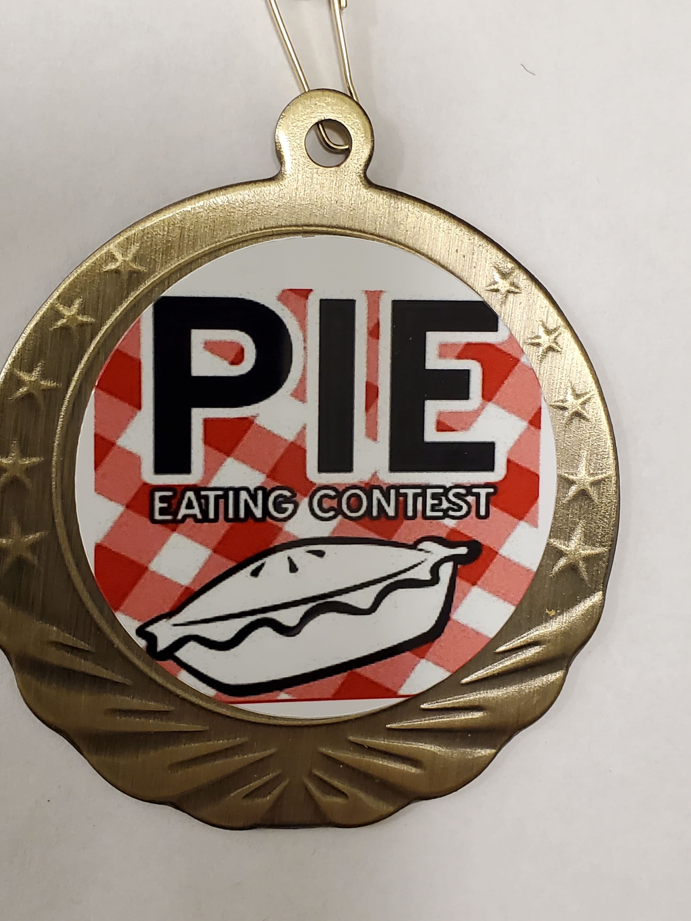 PIE Eating Contest Medallion or Medal, Winner, 1st Place, State Fair, 2 ...