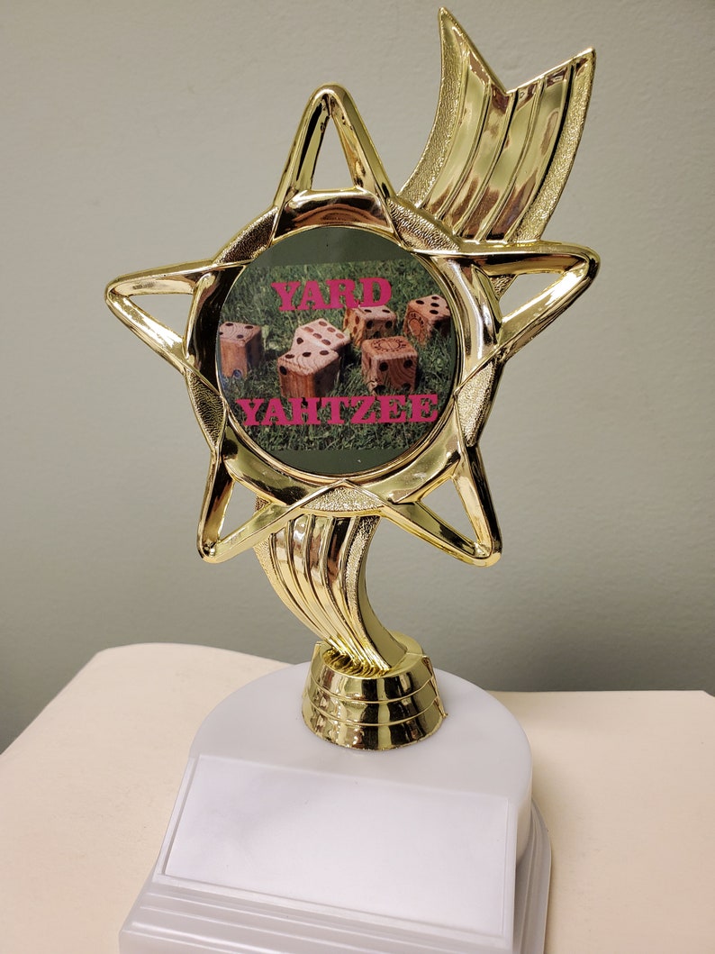 Yard Yahtzee Outdoor Trophy Champion Winner 1st Place About - Etsy