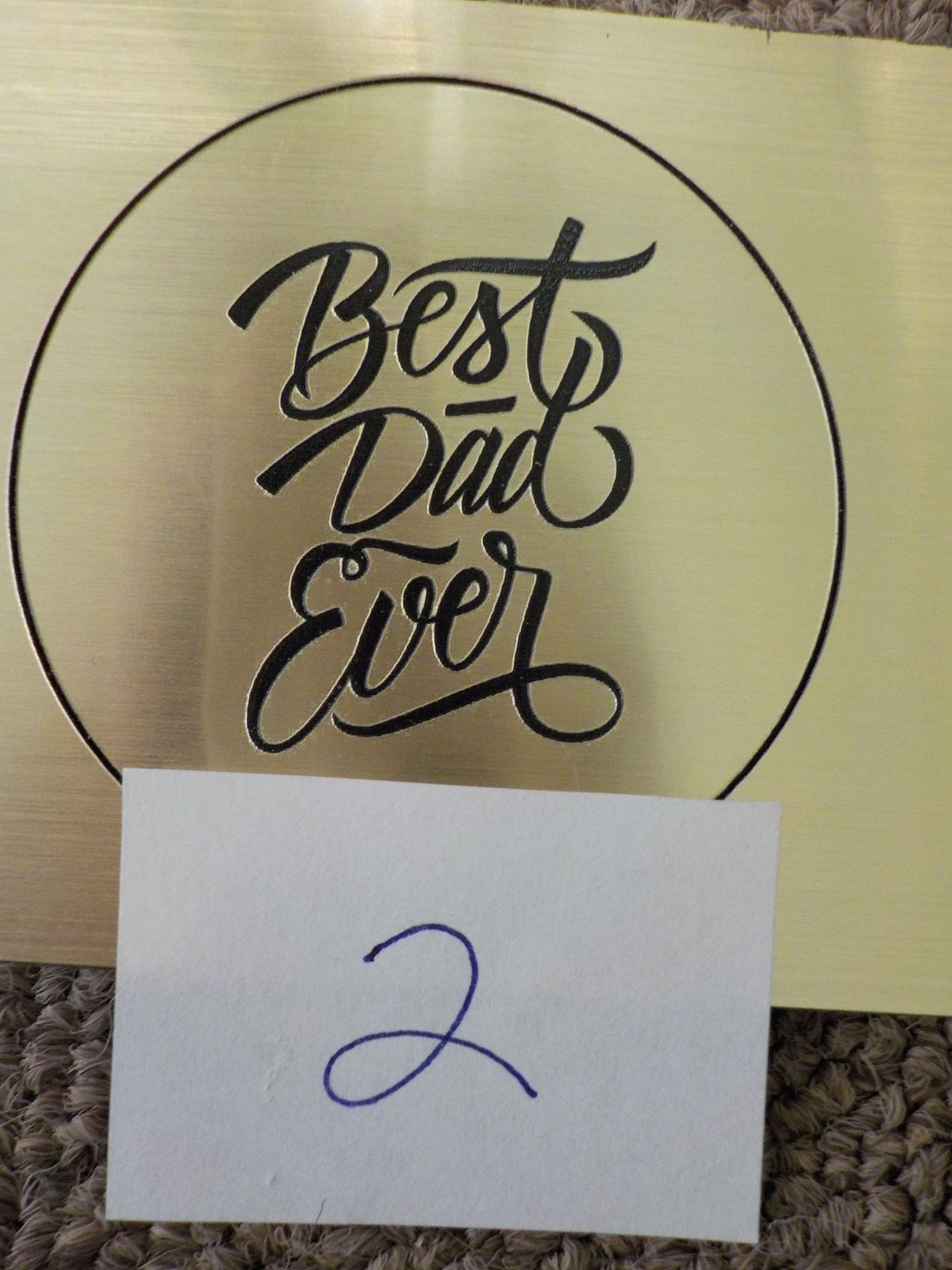 Customized Father's Day Trophy Best Dad Daddy Ever | Etsy