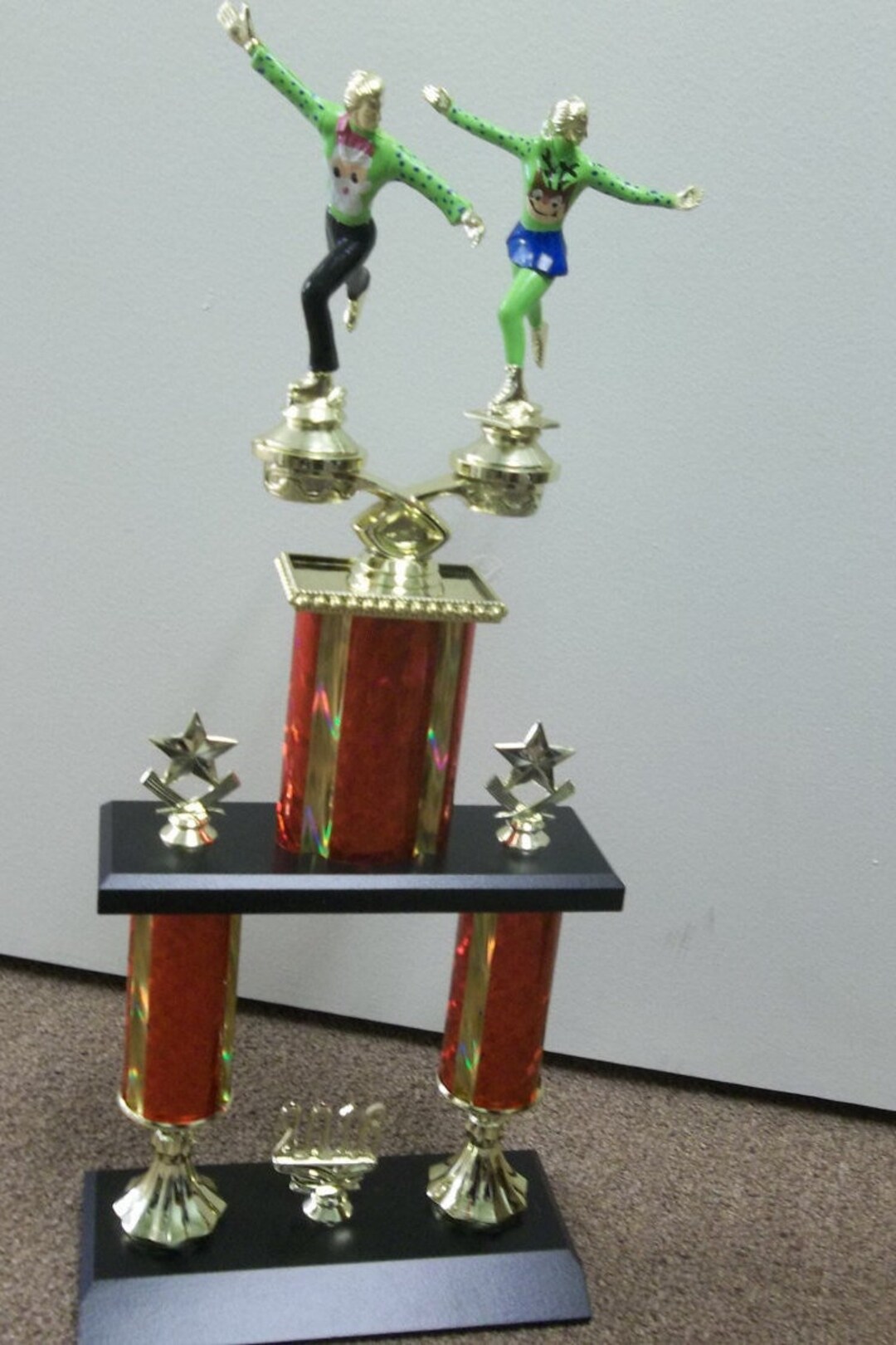 Ugly Sweater Trophy Award Pair of Ice Skaters With Ugly - Etsy