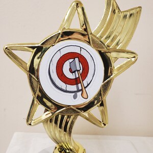 Axe Throwing Trophy or Award for Your League or Competition, About 7 ...