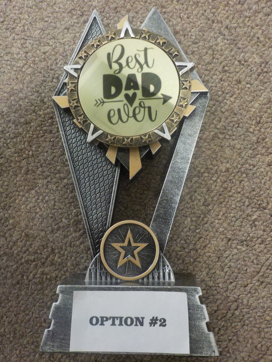 Customized Father's Day Trophy, Best Dad Daddy Ever, 18 CHOICES ...