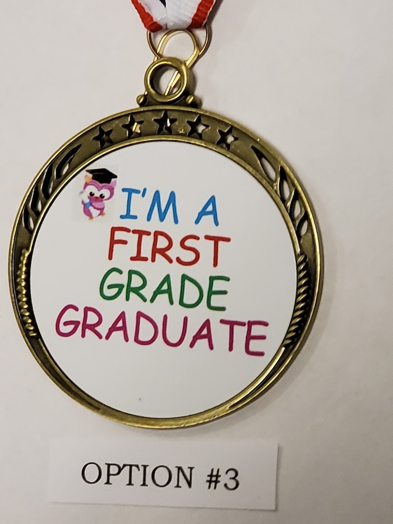 Customized 2026 First Grade Graduation, Graduate Medal, & Neck Ribbon ...