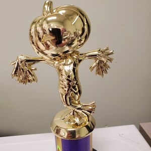 Halloween SCARECROW Trophy, Award for Best Costume, Scariest, Most ...