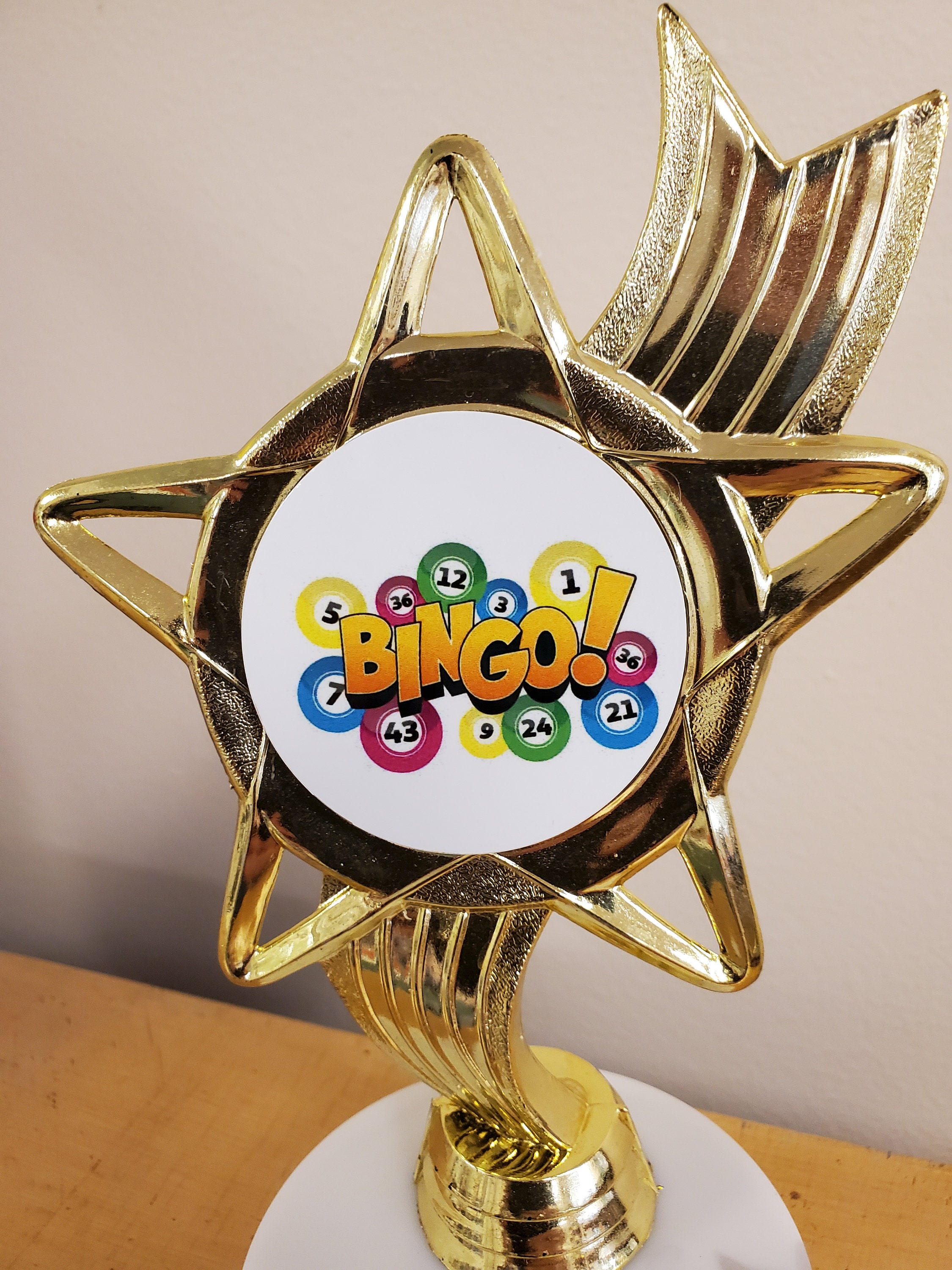 Trophy for Your BINGO Game Winner 1st Place About 7 - Etsy