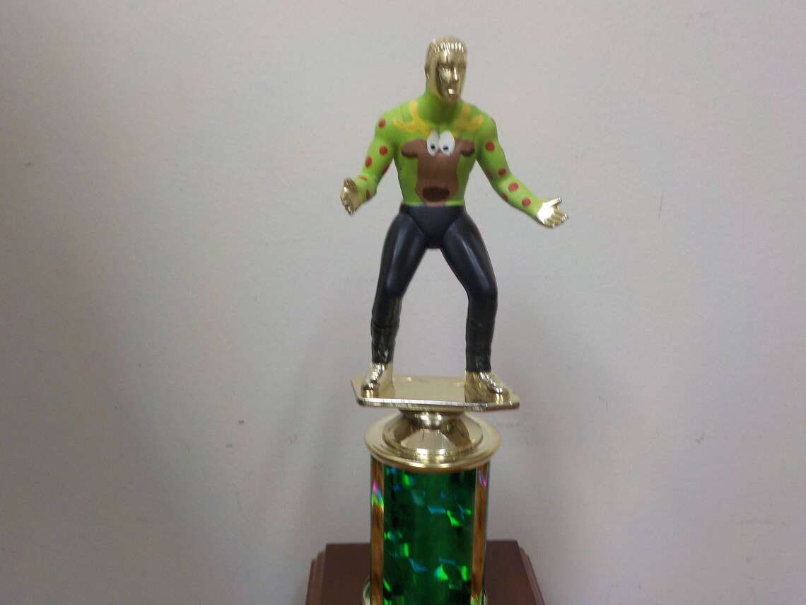 Ugly Sweater Trophy Award Perpetual Trophy Annual Award - Etsy