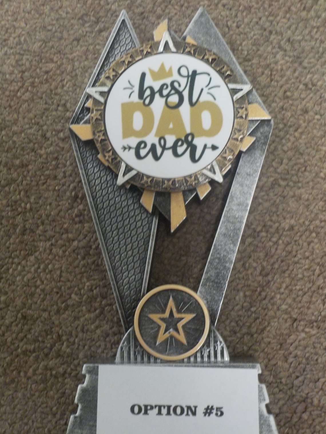 Customized Father's Day Trophy, Best Dad Daddy Ever, 18 CHOICES ...