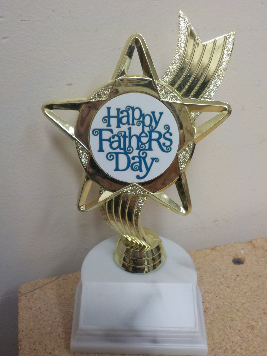 Customized Father's Day Trophy, World's Best Dad, Personalized With ...