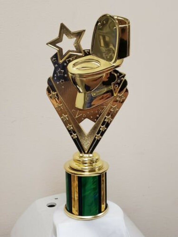 Toilet Trophy or Award Last Place Loser Worst Job - Etsy