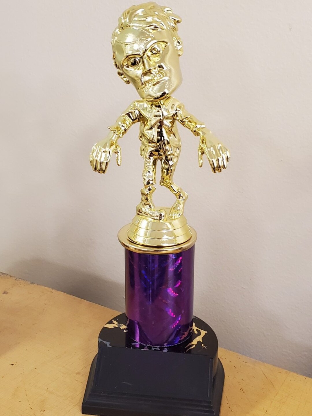 Halloween ZOMBIE Trophy, Award for Best Costume, Scariest, Most ...