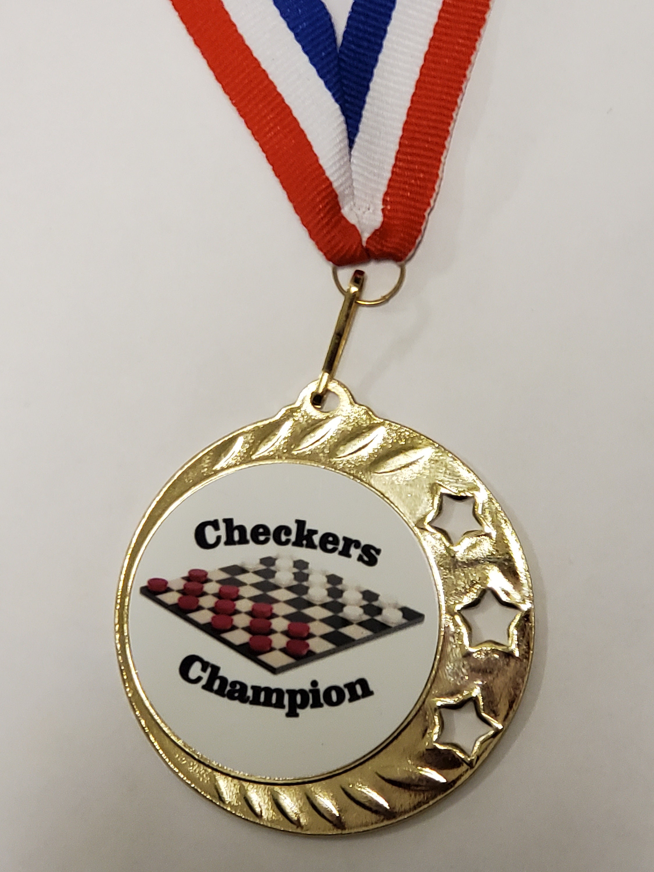 Checkers Game Champion Medallion or Medal, Winner, 1st Place, 2.75 ...