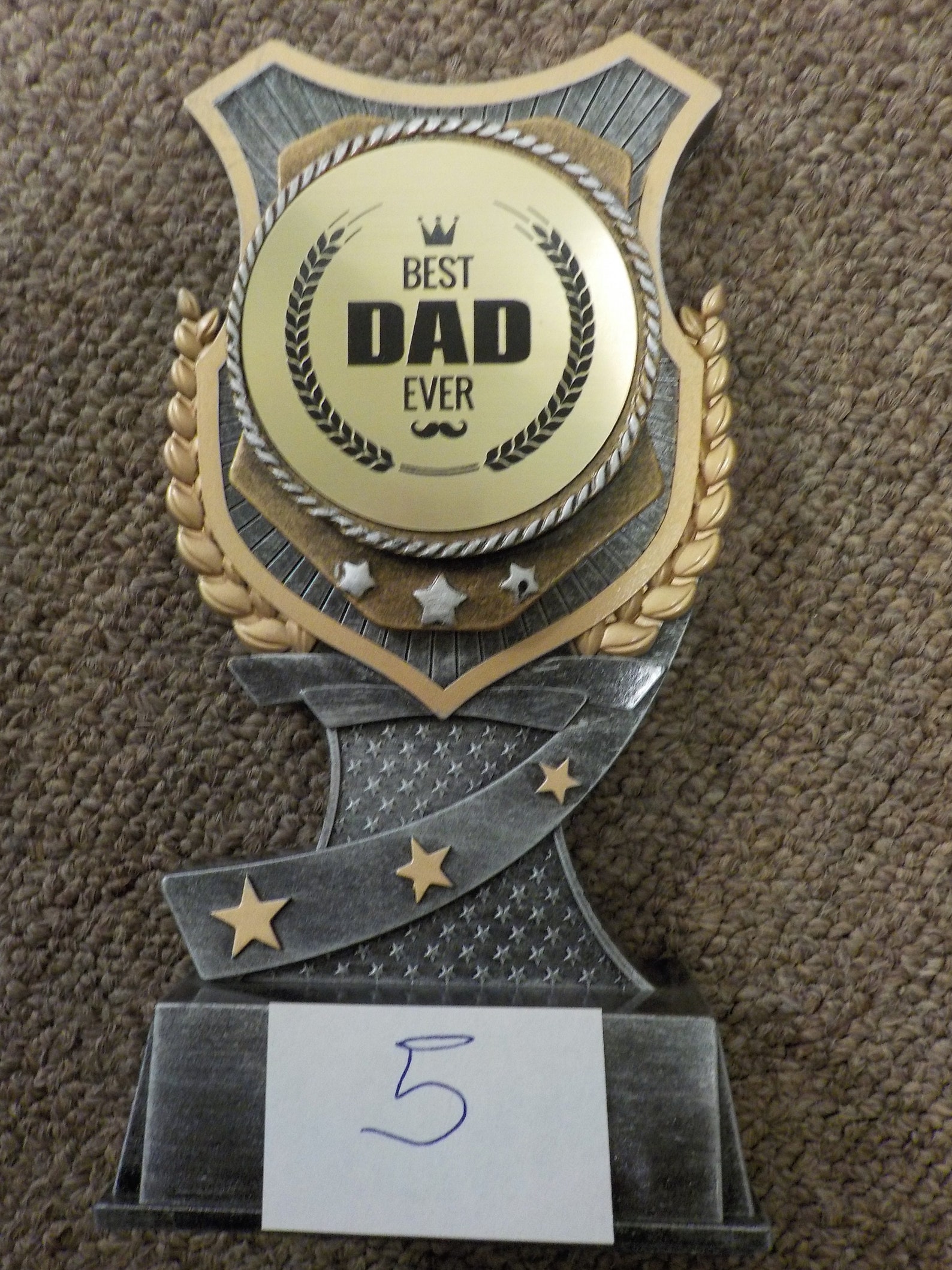 Customized Father's Day Trophy Best Dad Daddy Ever | Etsy