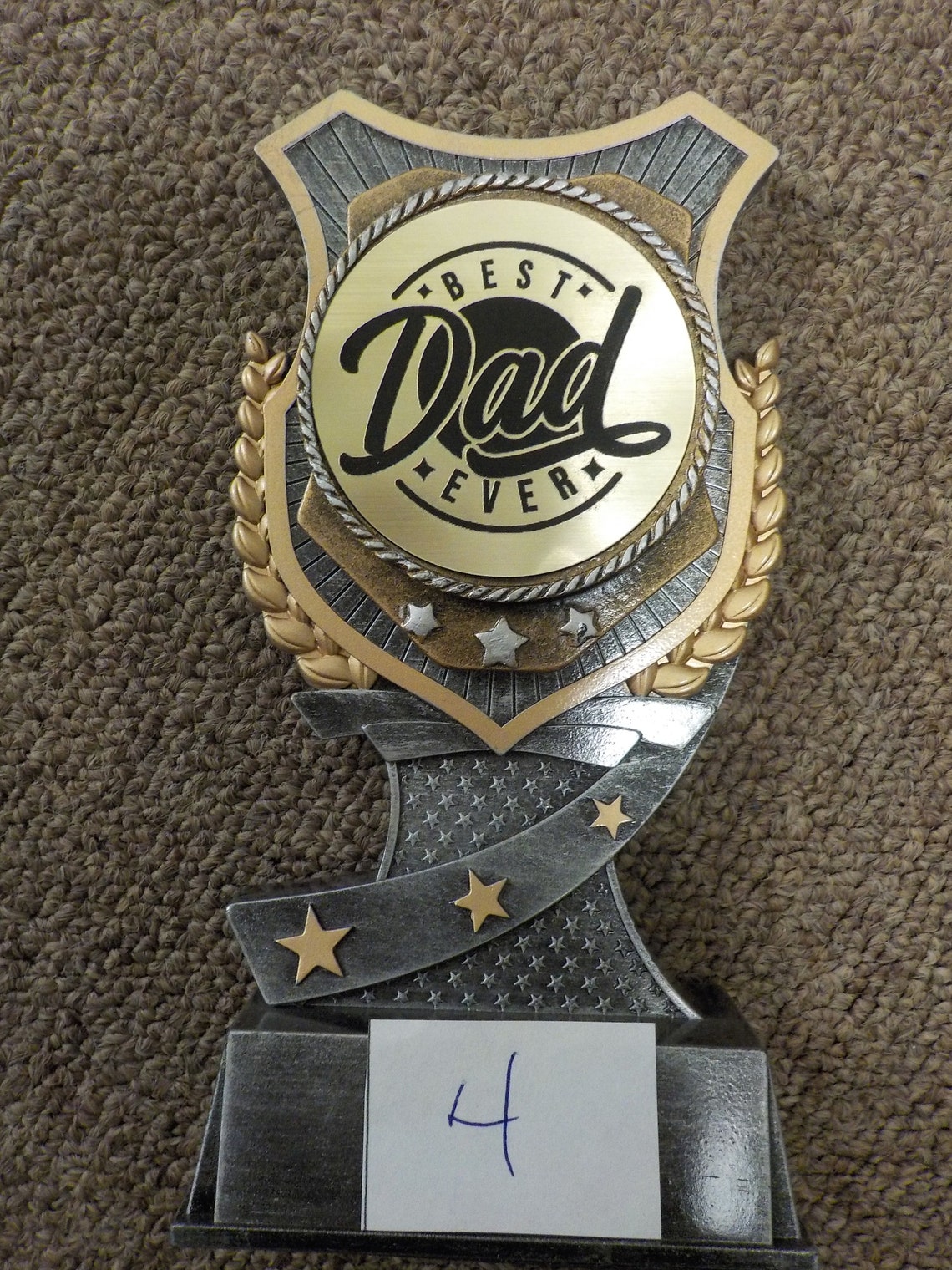 Customized Father's Day Trophy Best Dad Daddy Ever | Etsy