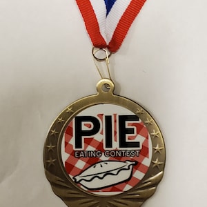 PIE Eating Contest Medallion or Medal, Winner, 1st Place, State Fair, 2 ...