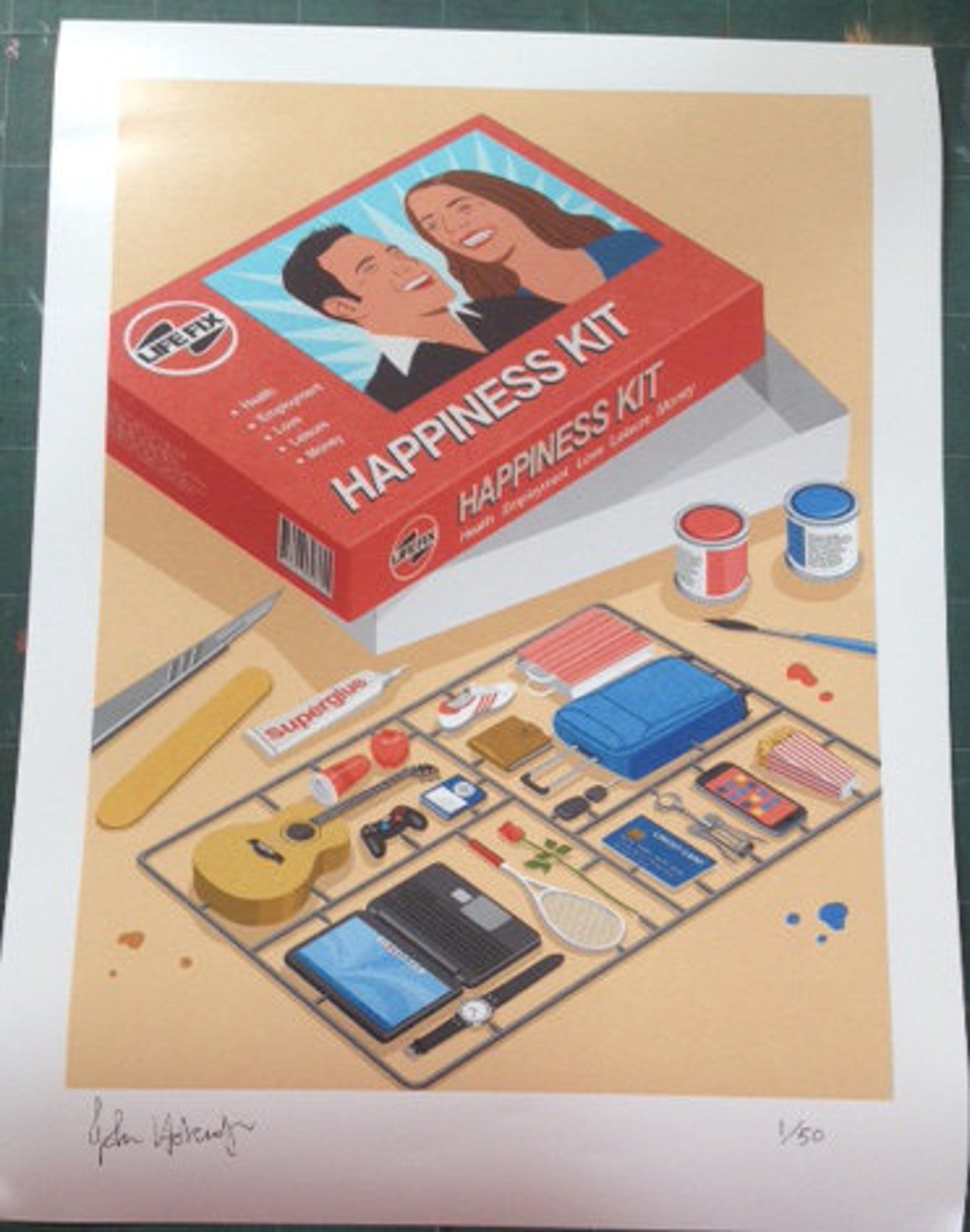 Signed Limited Edition Humorous Art Print of Conceptual Illustration ...