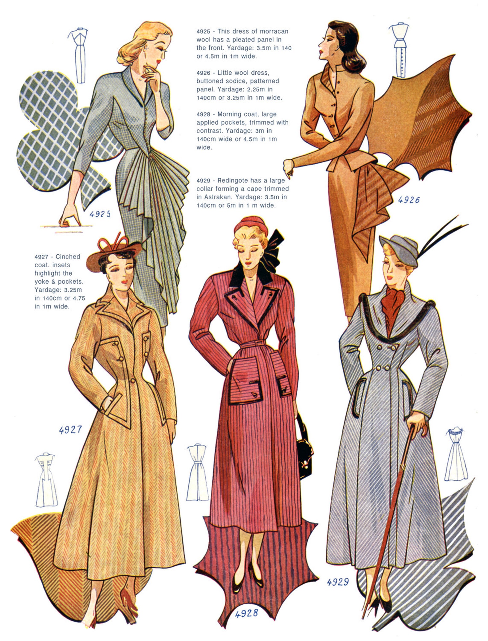 1949 Fall Issue French Fashion Pattern Book Eclair Coupe Paris - Etsy