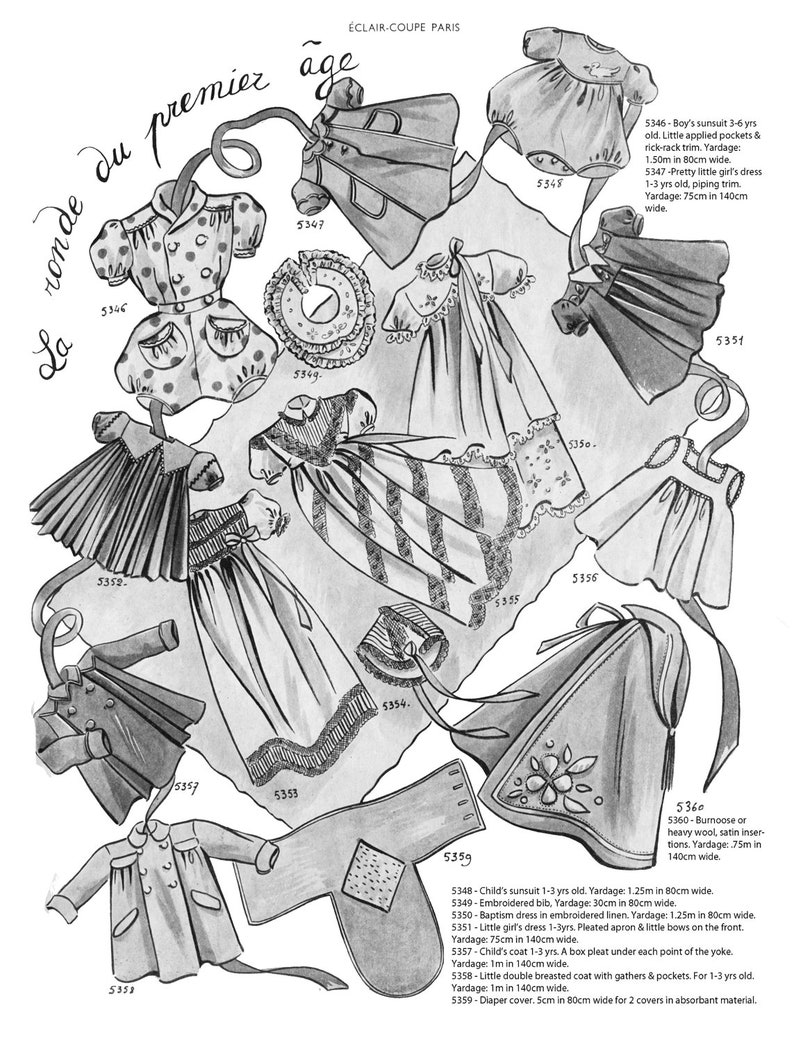 1951 Lingerie Issue French Fashion Pattern Book Eclair Coupe | Etsy