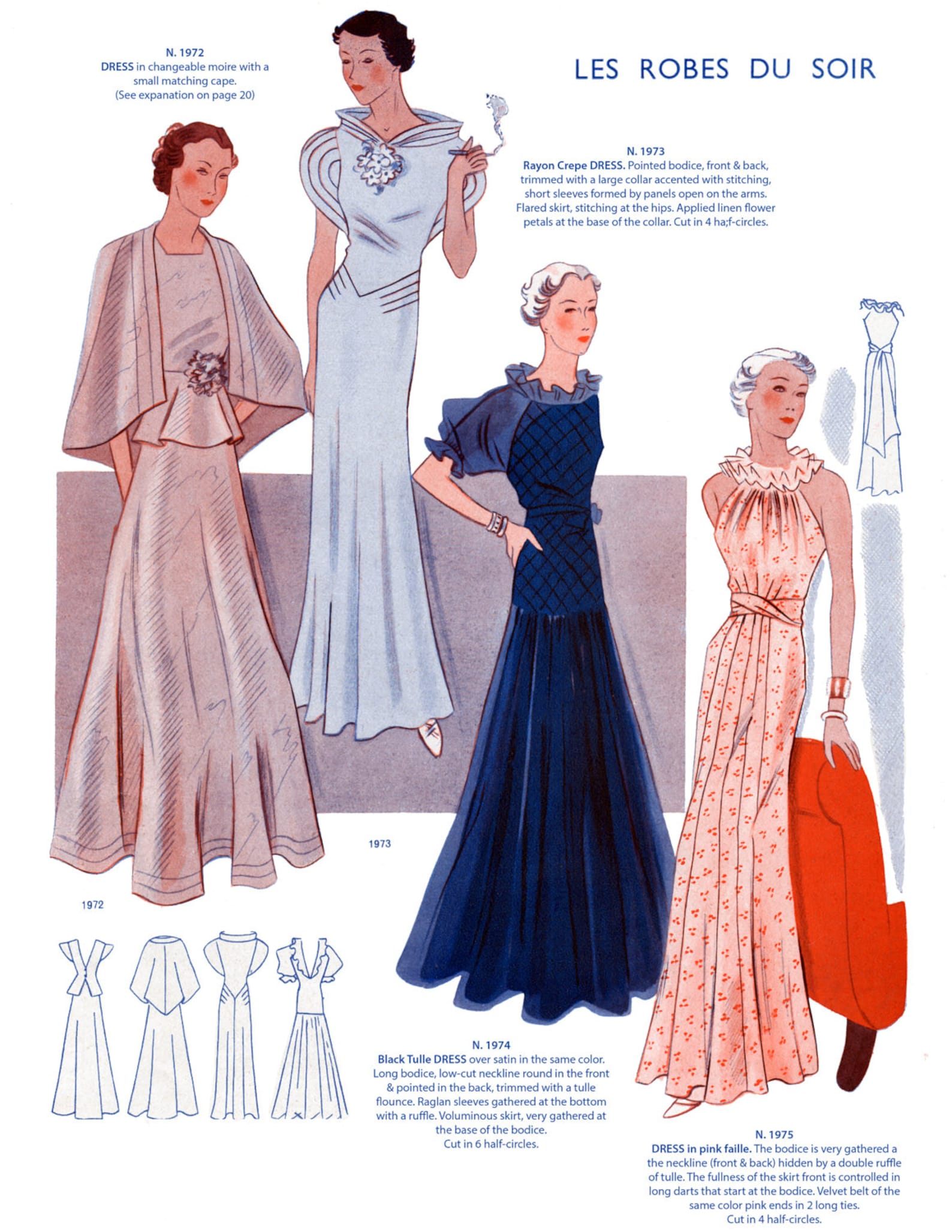 1935 Fall Issue French Fashion Pattern Book Eclair Coupe Paris - Etsy