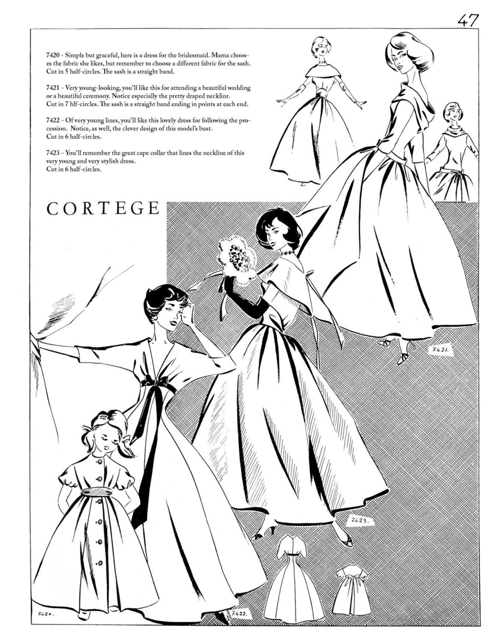 1957 Fall Issue French Fashion Pattern Book Eclair Coupe Paris Reprint ...