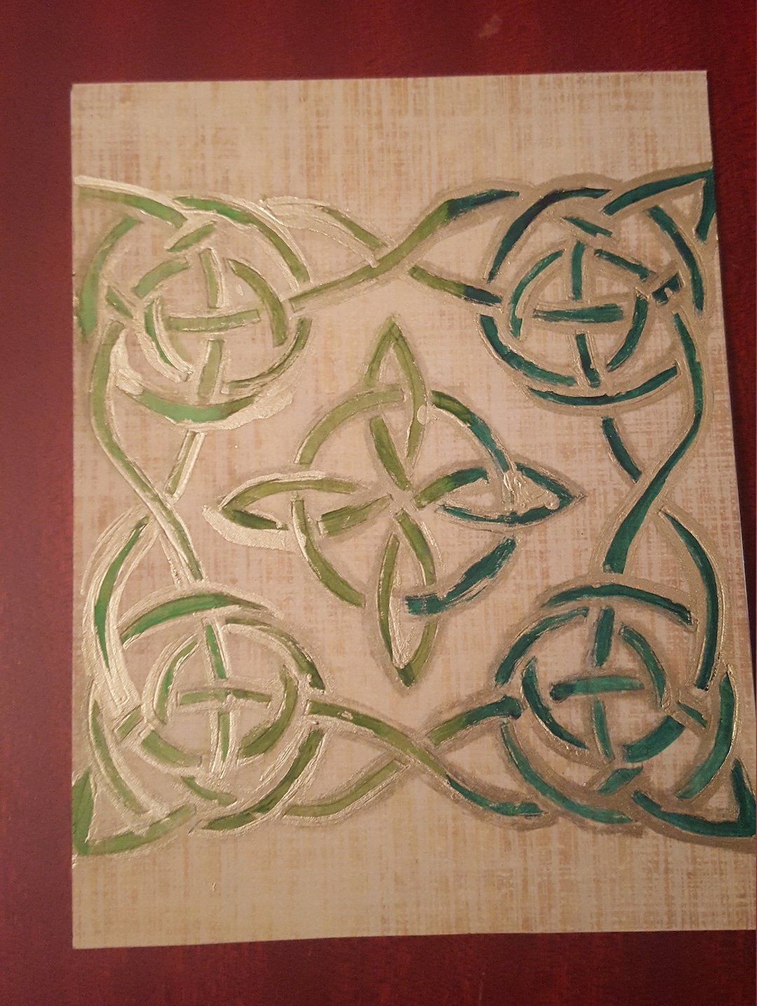 Celtic Knot Card - Etsy