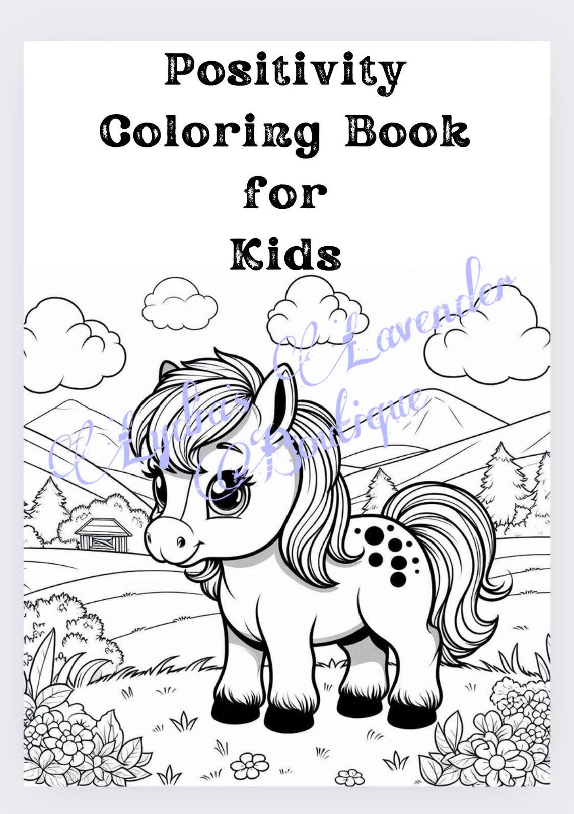 Positivity Coloring Book for Kids - Etsy