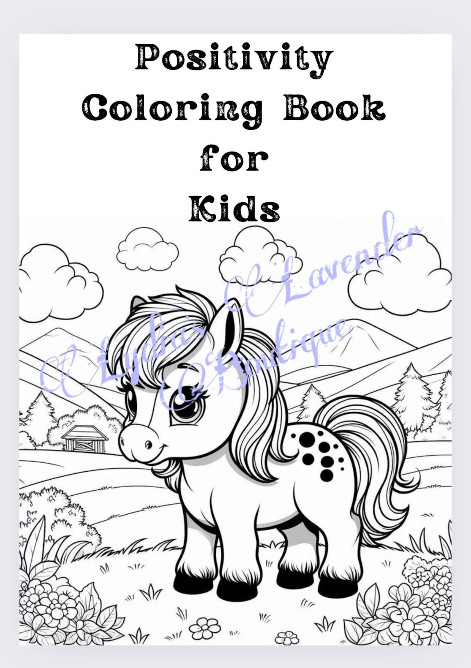 Positivity Coloring Book for Kids - Etsy