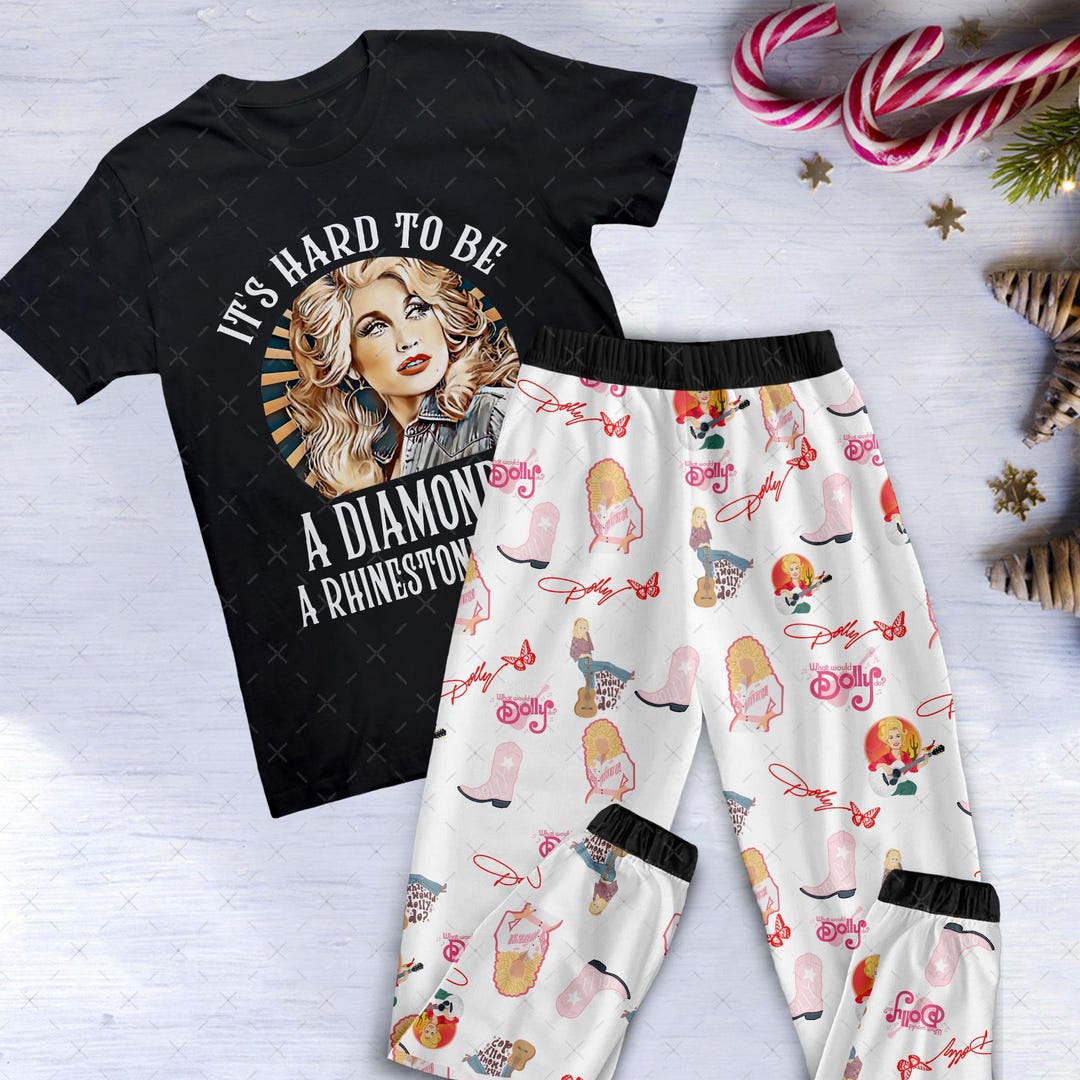 Dolly Parton Pajamas Set, Dolly Parton Personalized Family Pajamas ...