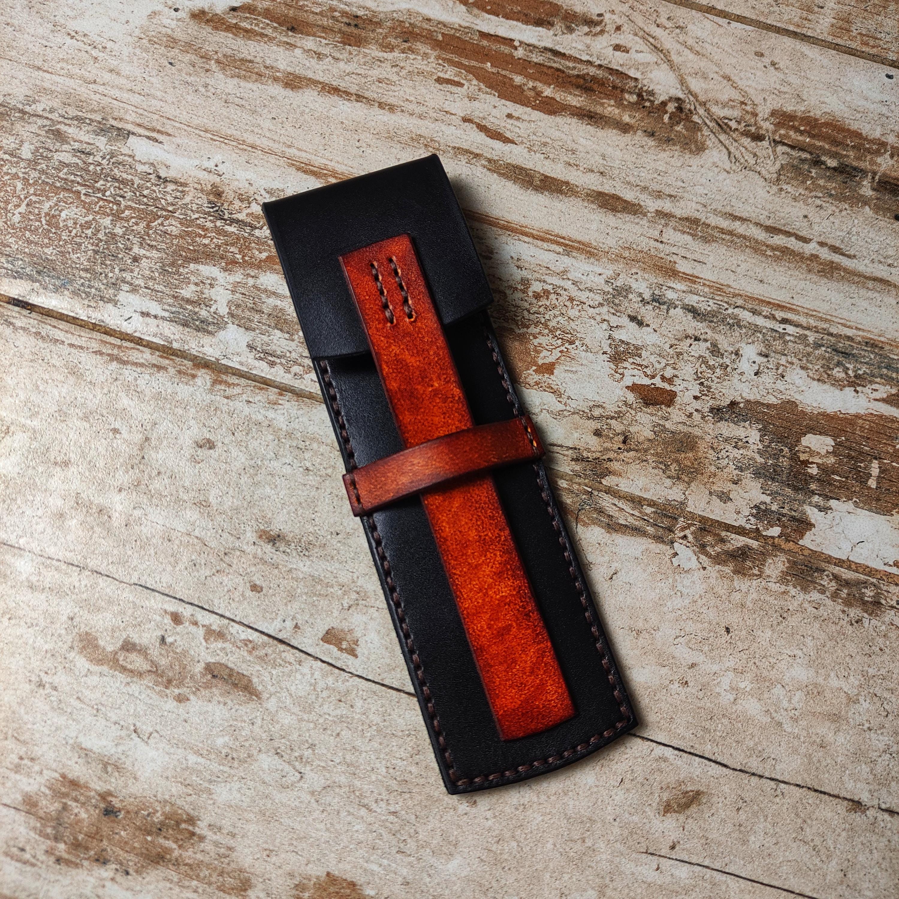 DIY Leather Fountain Pen Case Pattern – PDF Template for Handmade Pen ...