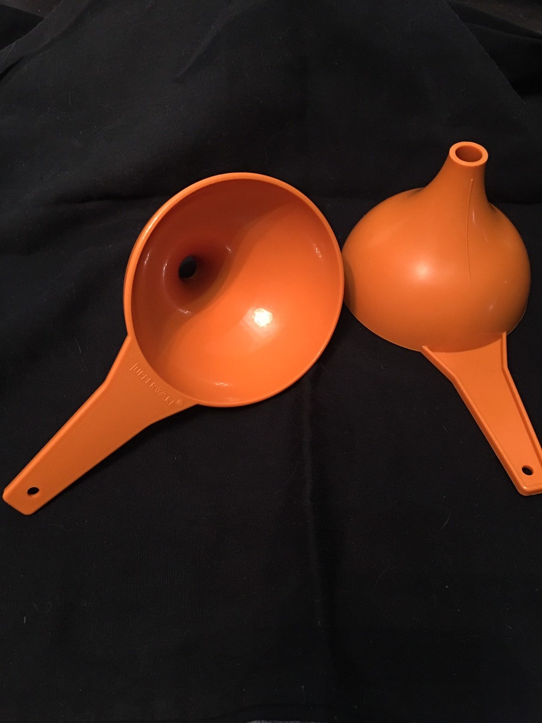 Vintage Orange Tupperware Funnels - Etsy