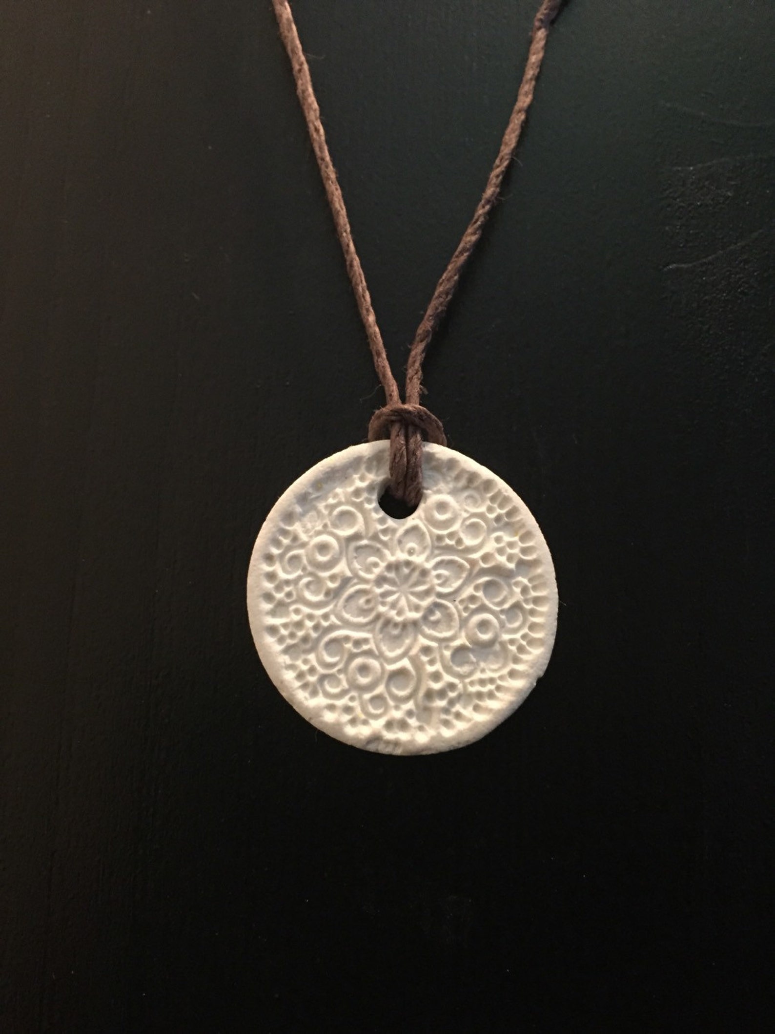 Diffuser Necklace Clay Aromatherapy Essential Oils Pendant - Etsy