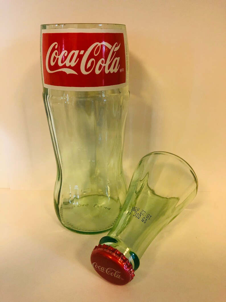 Coca-cola Soda Pop Bottle Shot Glass Chaser Set - Etsy