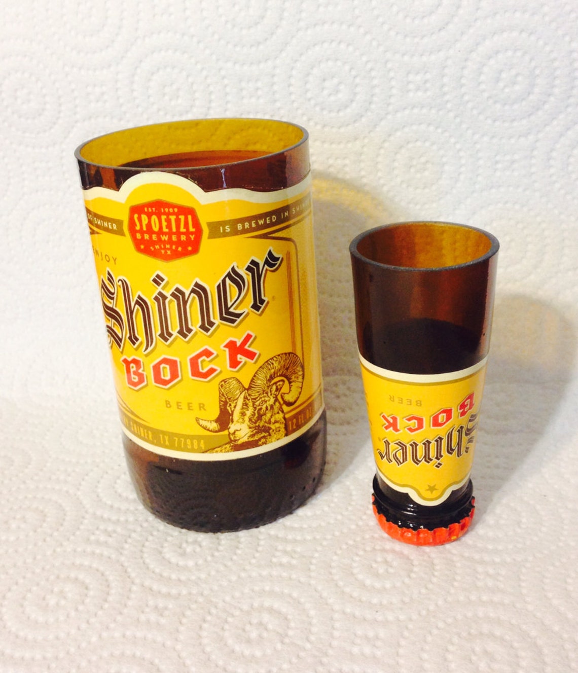Shiner Bock Shot Glass Chaser Beer Bottle Set - Etsy
