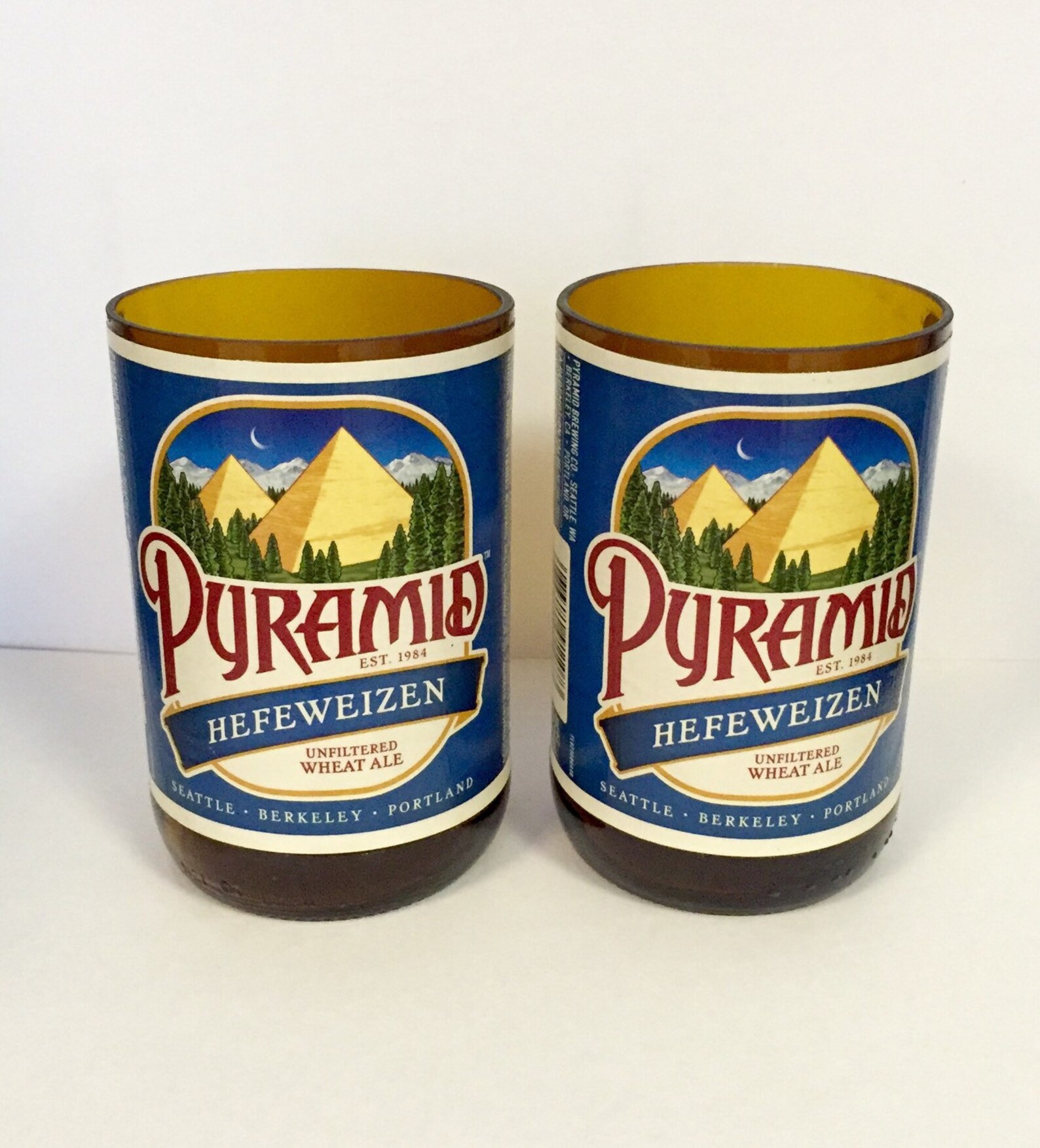 Beer Bottle Glasses Pyramid Hefeweizen - Etsy