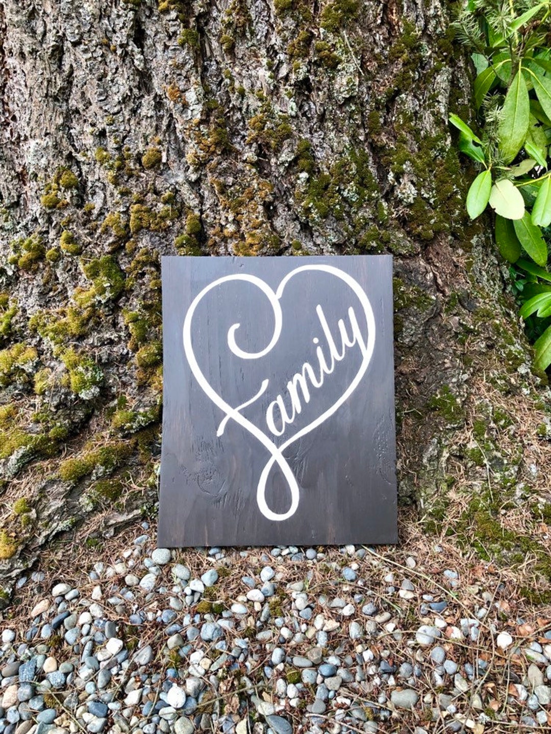 Family Sign, Rustic Wood Farmhouse Wall Hanging, Bride & Groom Wedding ...