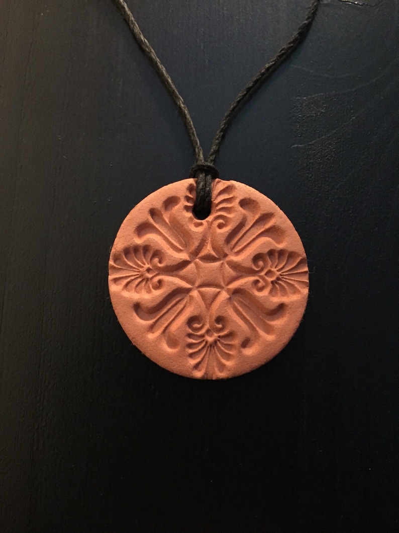 Clay Diffuser Pendant Aromatherapy Essential Oils | Etsy
