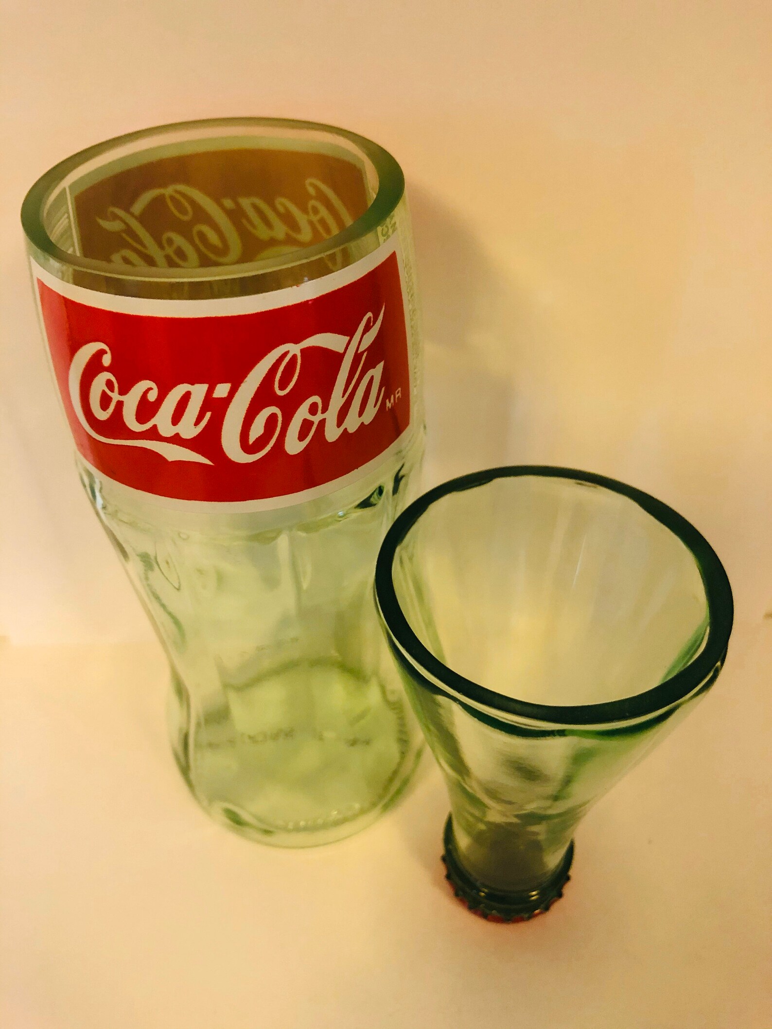 Coca-cola Soda Pop Bottle Shot Glass Chaser Set - Etsy