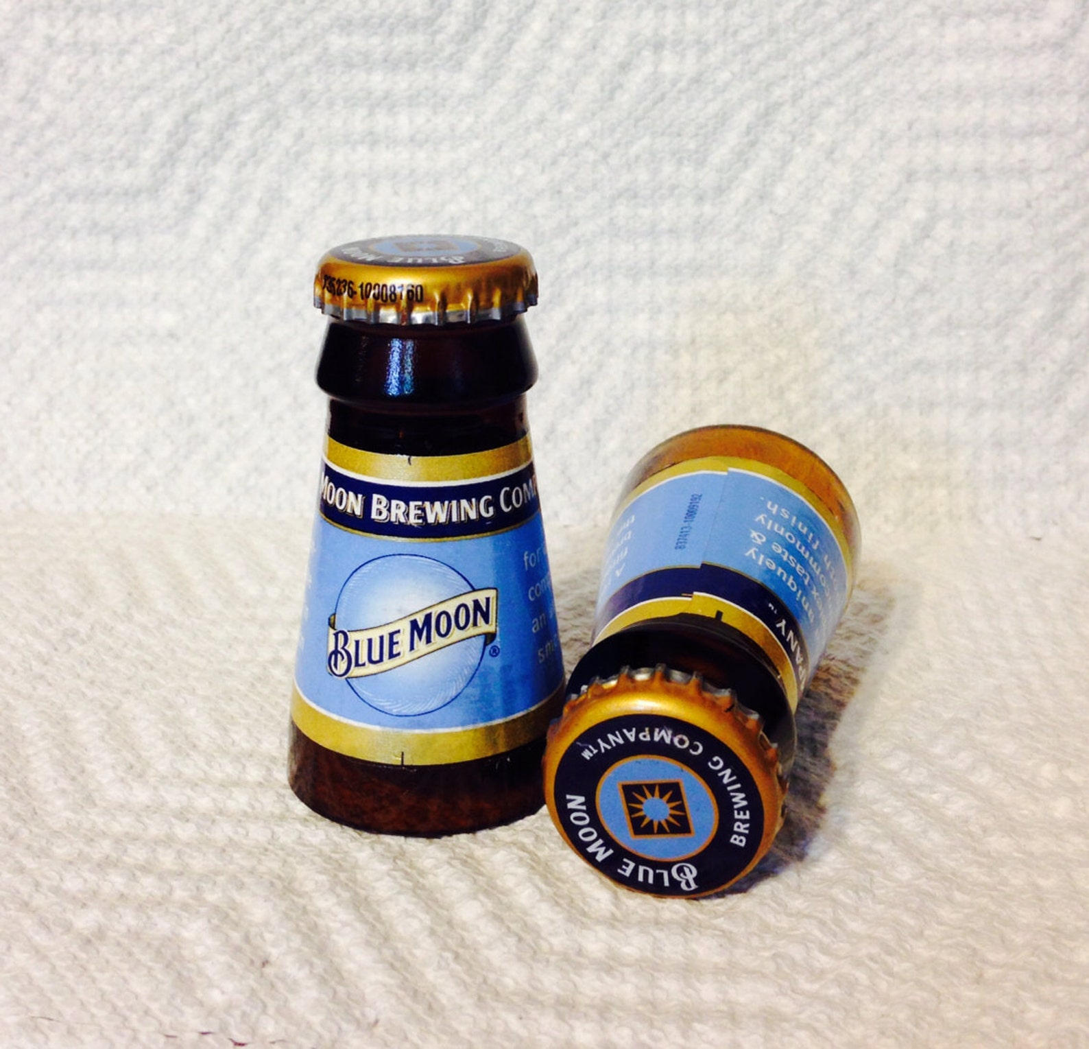 Boyfriend Gift Blue Moon Beer Bottle Shot Glasses Man Cave | Etsy