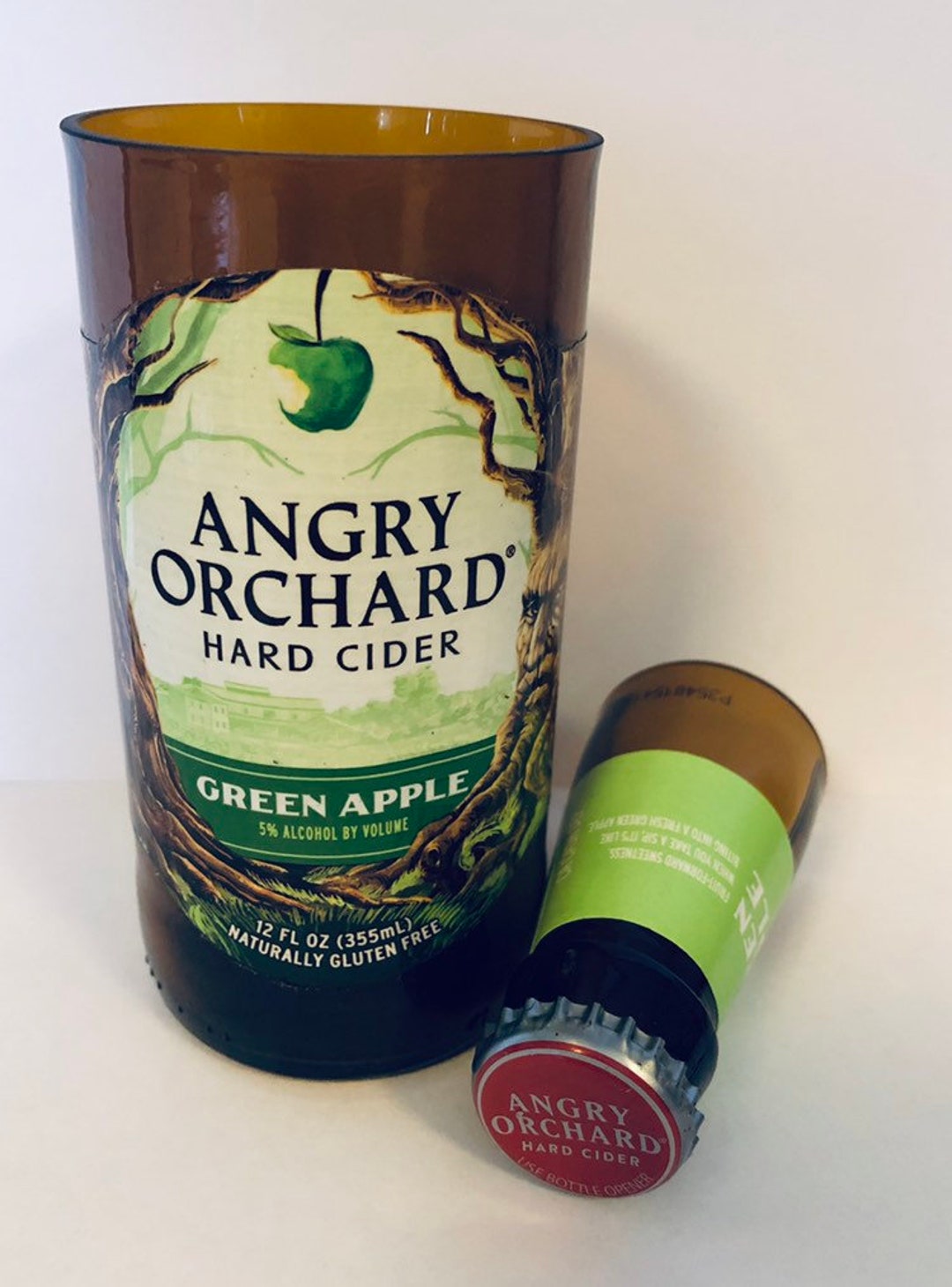 Beer Bottle Shot Glass Chaser Set Green Apple Angry Orchard - Etsy